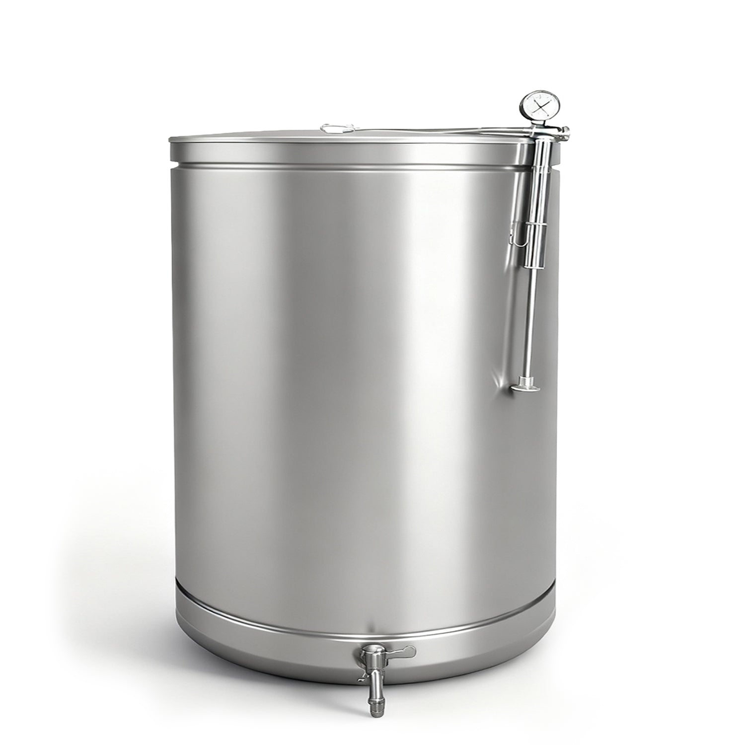 Butoi INOX 315 L cu capac flotant si canea – Tehno MS - Romania