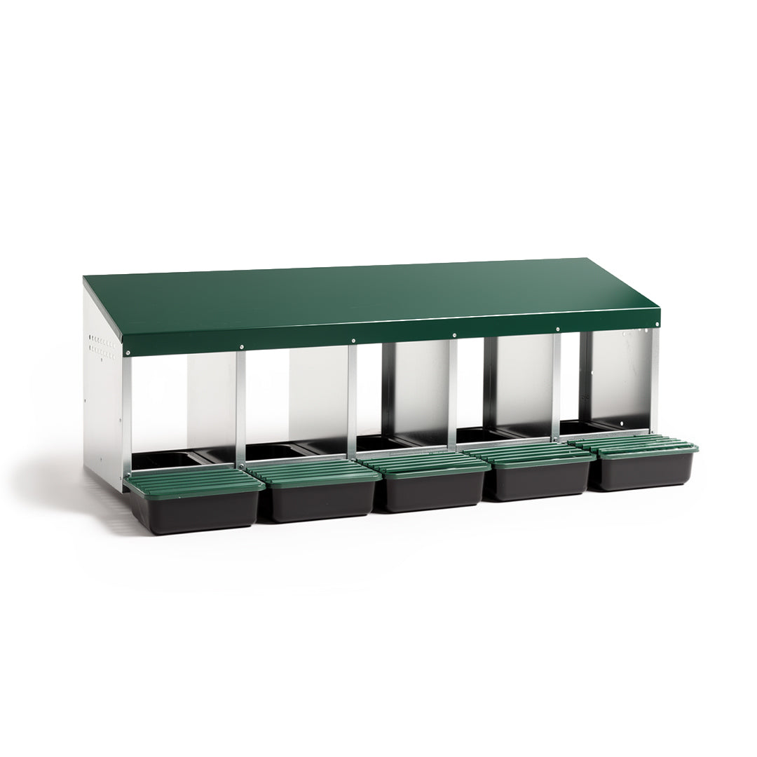 Cuibar pentru gaini cu 5 compartimene MG05 (fara picioare) – TEHNO MSS SRL