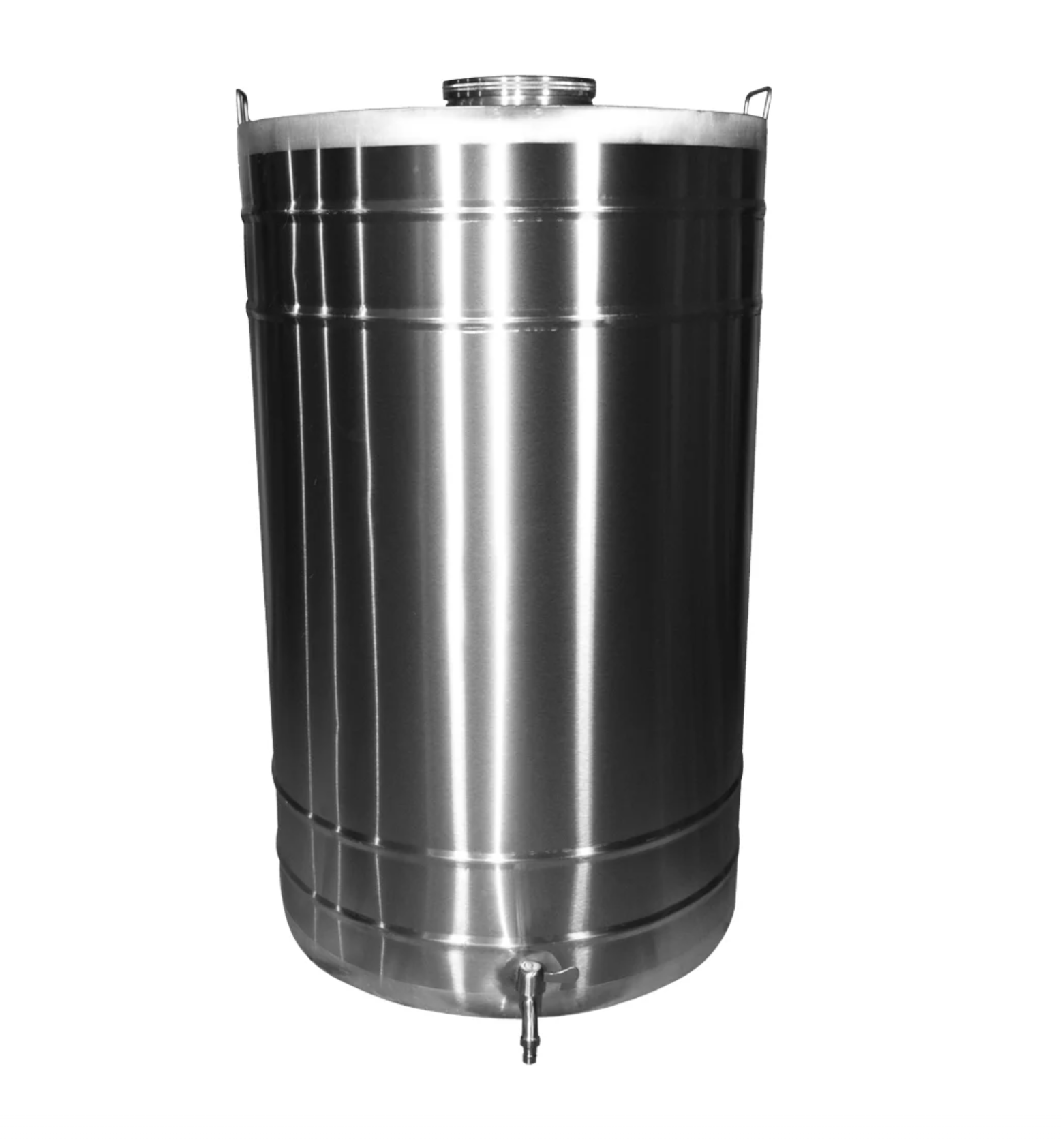 Butoi din inox 300L cu capac si canea – TEHNO MSS SRL