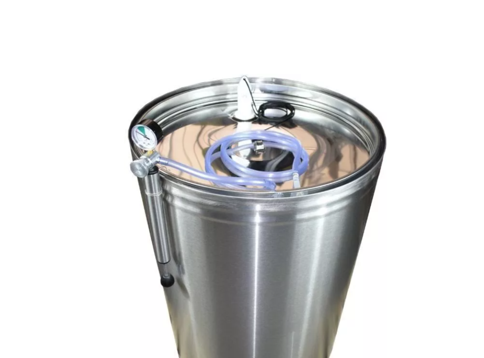 Butoi INOX 150 L cu capac flotant si canea – TEHNO MSS SRL