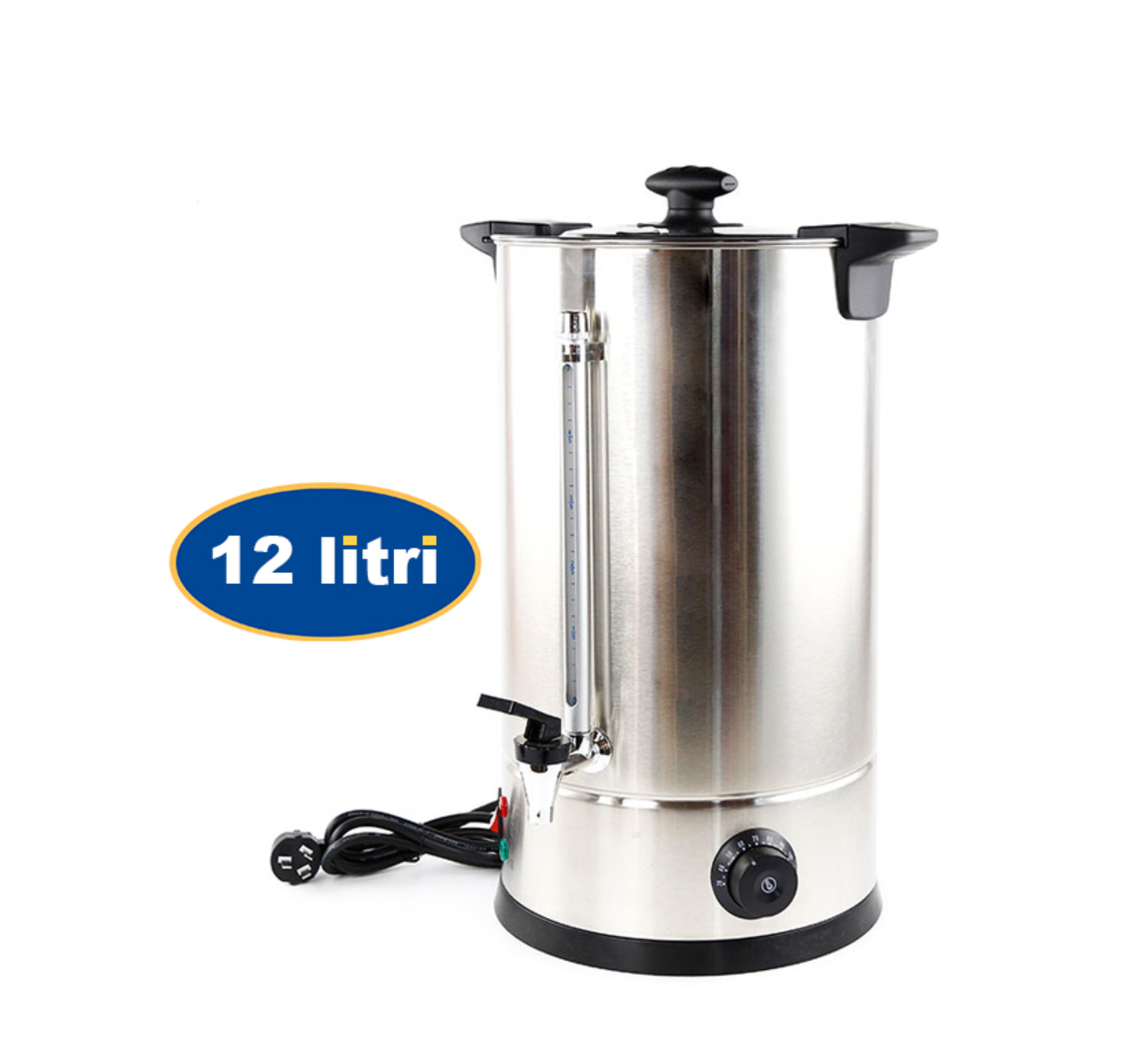 Fierbator electric din inox pentru bauturi 12 litri – Tehno MS - Romania