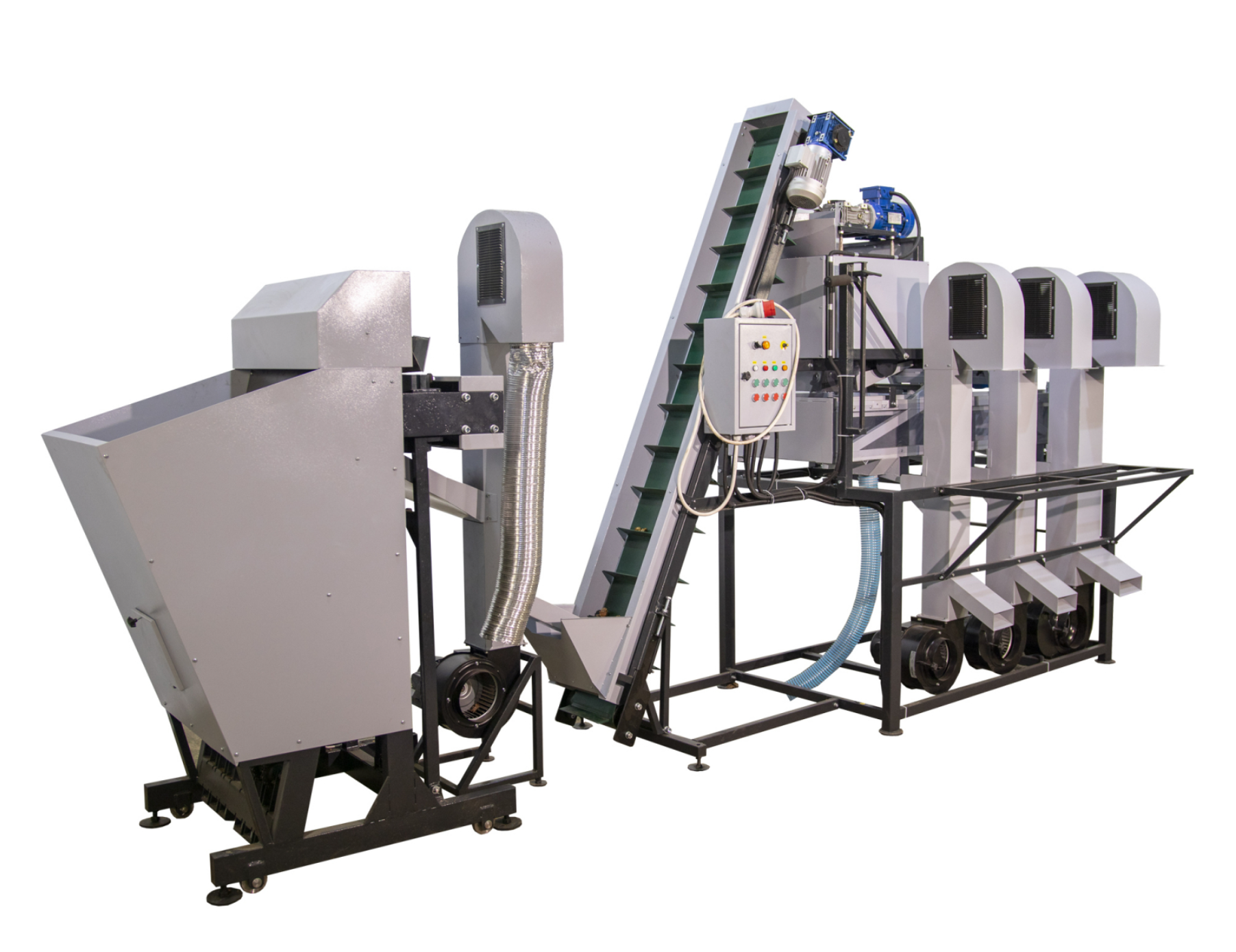 Linie automatizata de procesare nuci 200 kg ora.Tehno-Ms – TEHNO MSS SRL