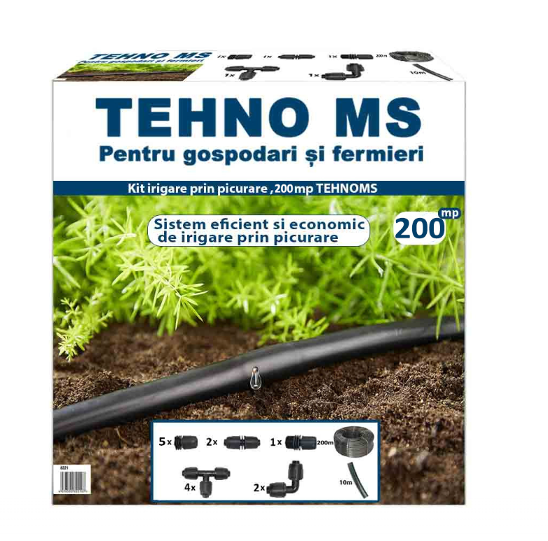 Sistem de irigare prin picurare 200 mp – TEHNO MSS SRL