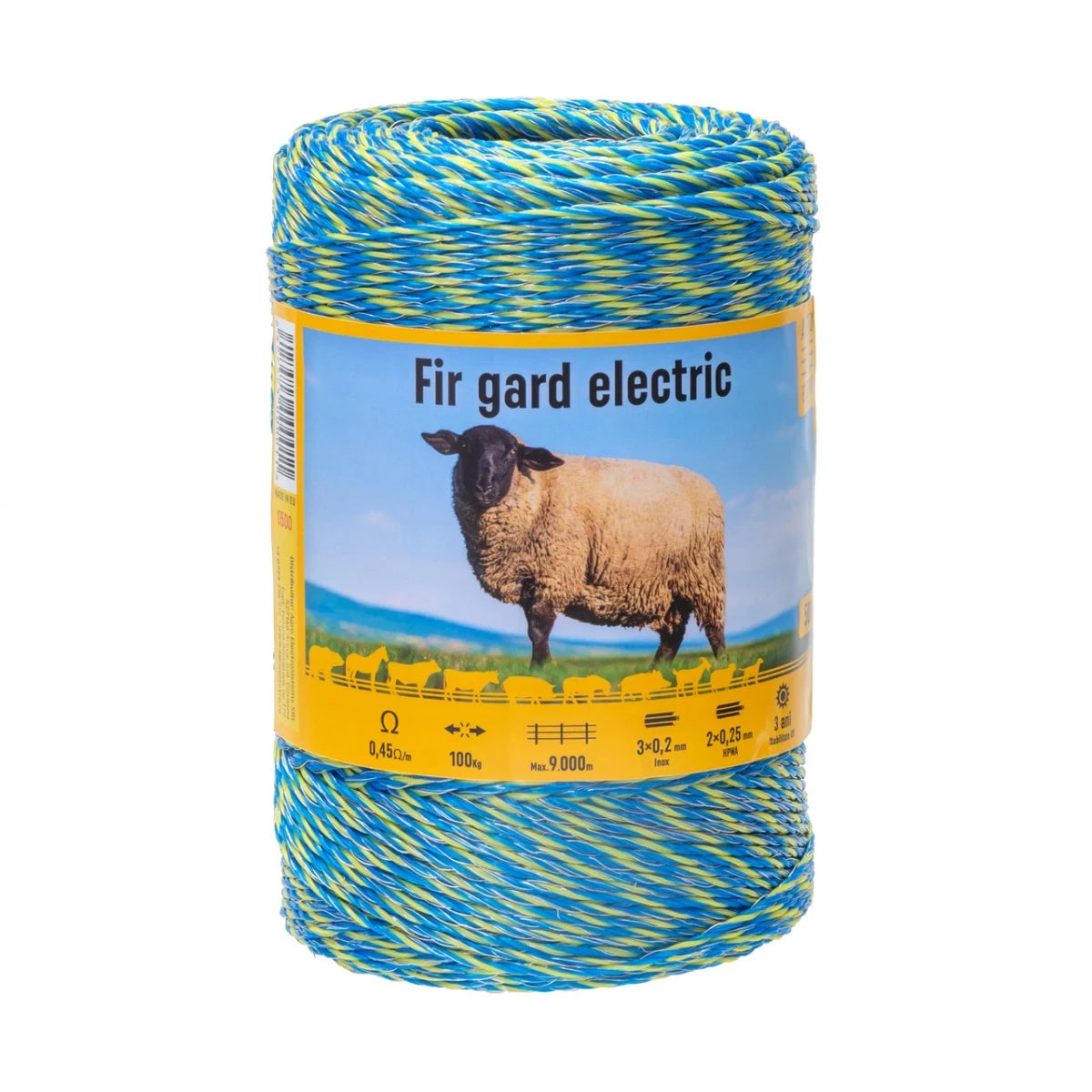 Fir gard electric 500 m, rezistenta la rupere 100 kg, rezistenta elect ...