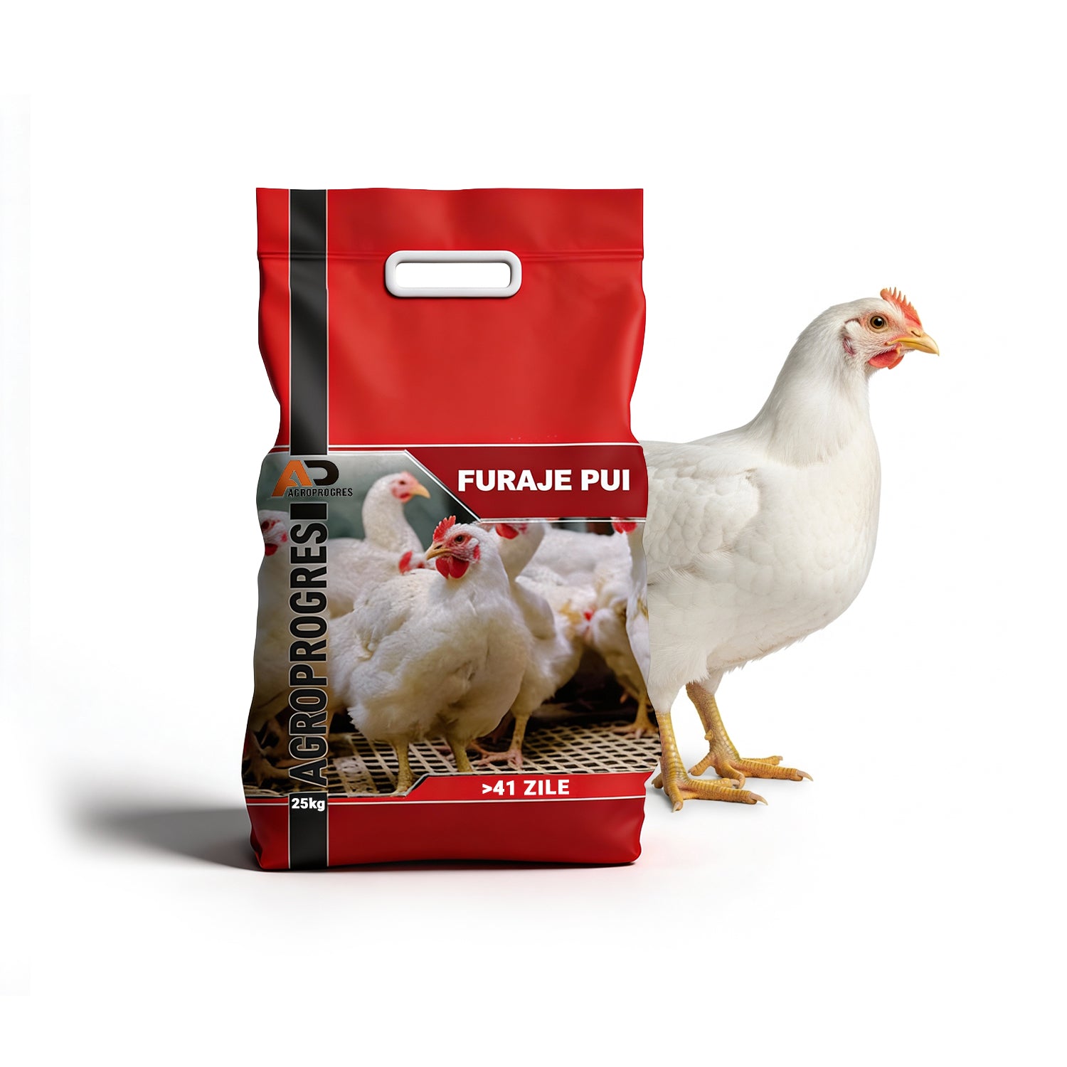 Furaje pui, peste 41 zile 25 Kg – Tehno MS - Romania